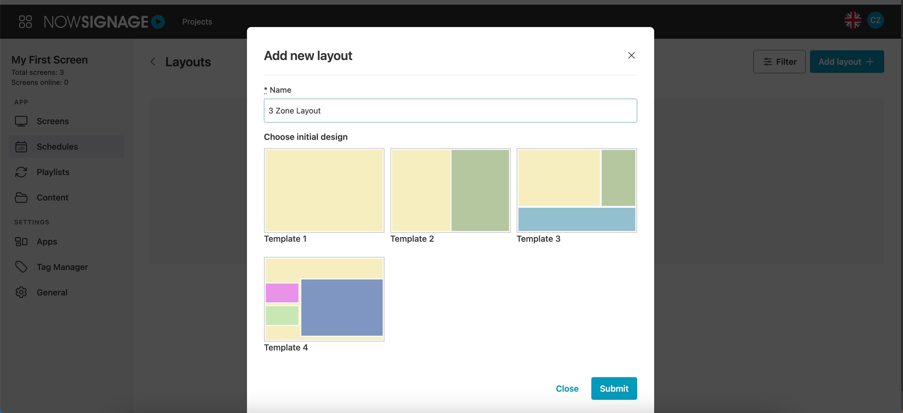 How to create a Multi-zone layout